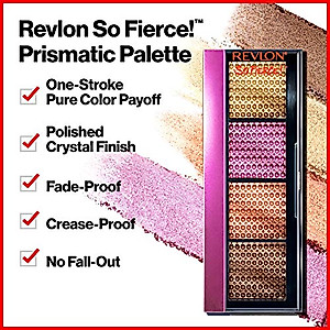 Eyeshadow Palette by Revlon, So Fierce Prismatic Eye Makeup, Ultra Creamy Pigmented in Blendable Matte & Pearl Finishes, 965 Tantrum, 0.21 Oz