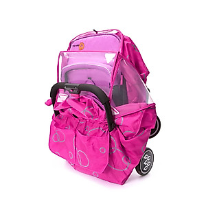 Wonder Living Stroller Rain Cover, Universal Stroller Weather Shield, Waterproof, Windproof Protection, Protect from Dust Snow (Pink)
