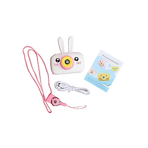 TVA Kidot Cute 20M Digital Camera with 1080 Video and Games , 32 GB SD Included (White)