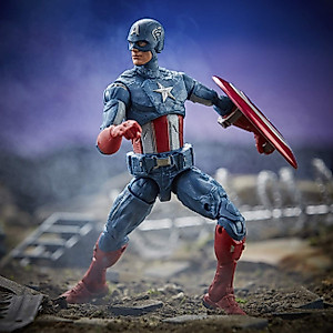 Marvel Legends Series Avengers: Endgame 6" Collectible Action Figure Captain America Collection, Includes 1 Accessory