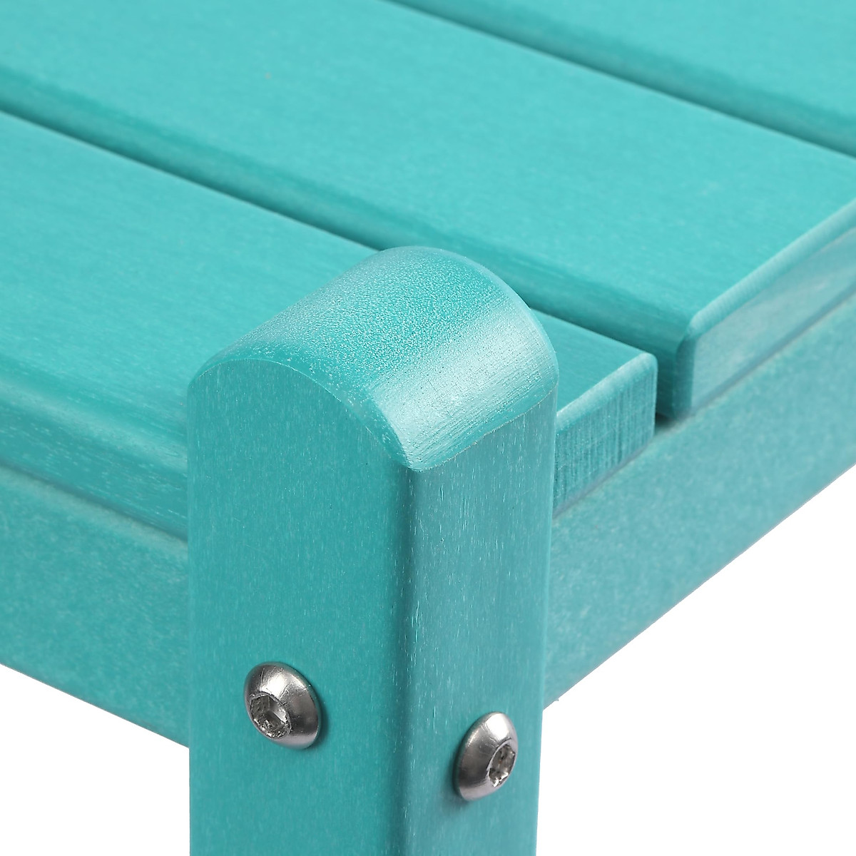 Costaelm Outdoor Side Table, 2-Tier Small Patio Coffee Tables for Outside, Outdoor End Tables for Patio, Adirondack Side Table for Outside, Outside Table for Pool, Porch, Garden, Turquoise