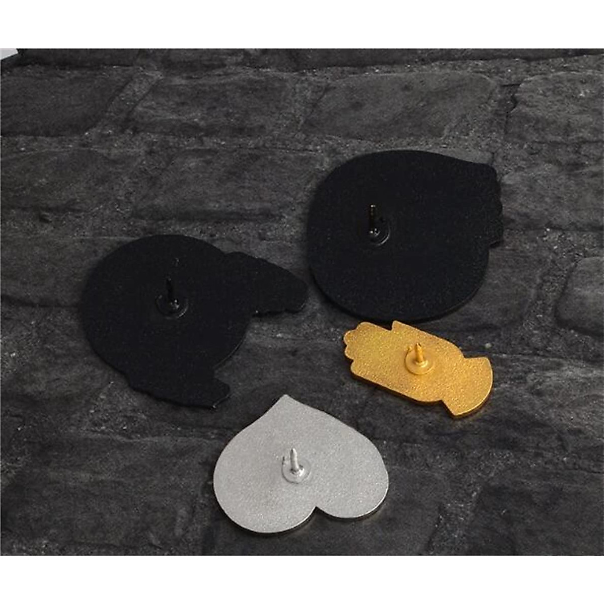 3pcs Enamel Pins Set Skull Disc Halloween Alloy Oil Dripping Brooch We Are The Weirdos Mister Cool Enamel Pins for Jacket Backpack