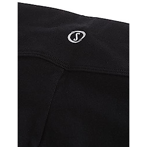 Spalding Women's Slim Fit Yoga Pants | Comfortable Cotton Leggings | Black | Medium