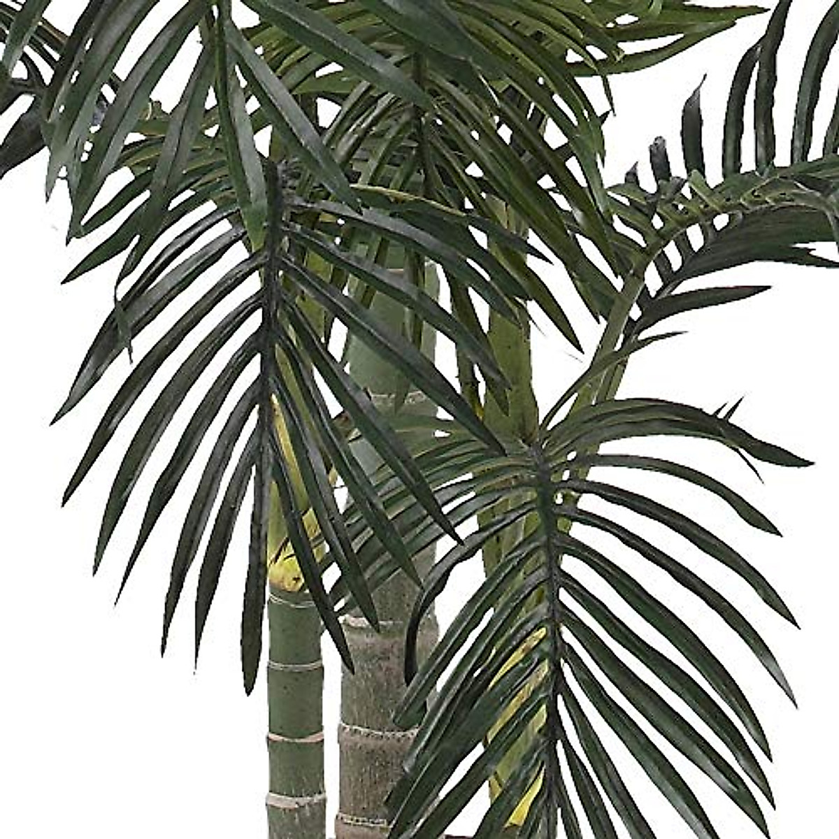 Nearly Natural 5289 6.5ft. Golden Cane Palm Silk Tree,Green