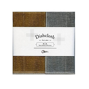 IPPINKA Nawrap Binchotan Charcoal Dishcloths, Set of 3 - Tea Brown, Pink & Moss Green