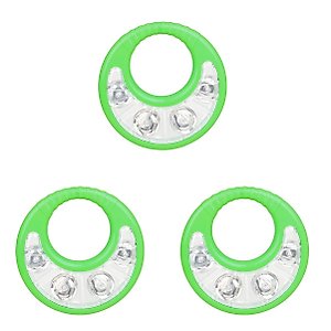 Milisten 3pcs Orff Hub Ring Toys for Kids Kidcraft Playset Kids Playset Tambourine for Kids Toys for Baby Kids Tambourines Infant Toy Toys for Infants Music Abs Child Percussion Drum