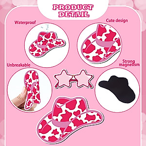 16pcs Pink Preppy Refrigerator Magnets Women Fridge Magnets Cute Magnetic Pink Locker Accessories Preppy Locker Decor Boho Locker Decoration Smiling Face Leopard Decorative Magnets for Girls Kitchen