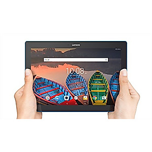 Lenovo Tab 10, 10-Inch Android Tablet, Qualcomm Snapdragon 210 Quad-Core 1.3 GHz Processor, 16 GB Storage, Slate Black, ZA1U0003US (Renewed)