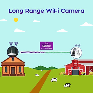 XMARTO 2K HD Wire-Free Solar Home Security Camera System Wireless, 6-Camera Set with 4 Bullet Cameras & 2 Starlight Night Color PTZ Solar Cameras