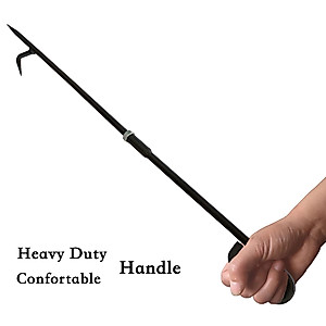 Fire Poker for Fire Pit. 34 Inc 2 Lb Heavy Duty Fireplace Poker Made of Diameter 0.47 Inc Solid Steel. Upgraded Campfire Poker for Fireplace, Camping, Fire Pit, Wood Stove, Outdoor& Indoor Use.