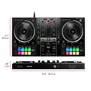 Hercules DJControl Inpulse 500: 2-deck USB DJ controller for Serato DJ and DJUCED (included)