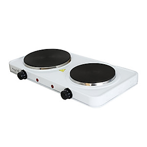 MegaChef Portable Easy Clean Dual Electric Cooktop Countertop Burner Stove