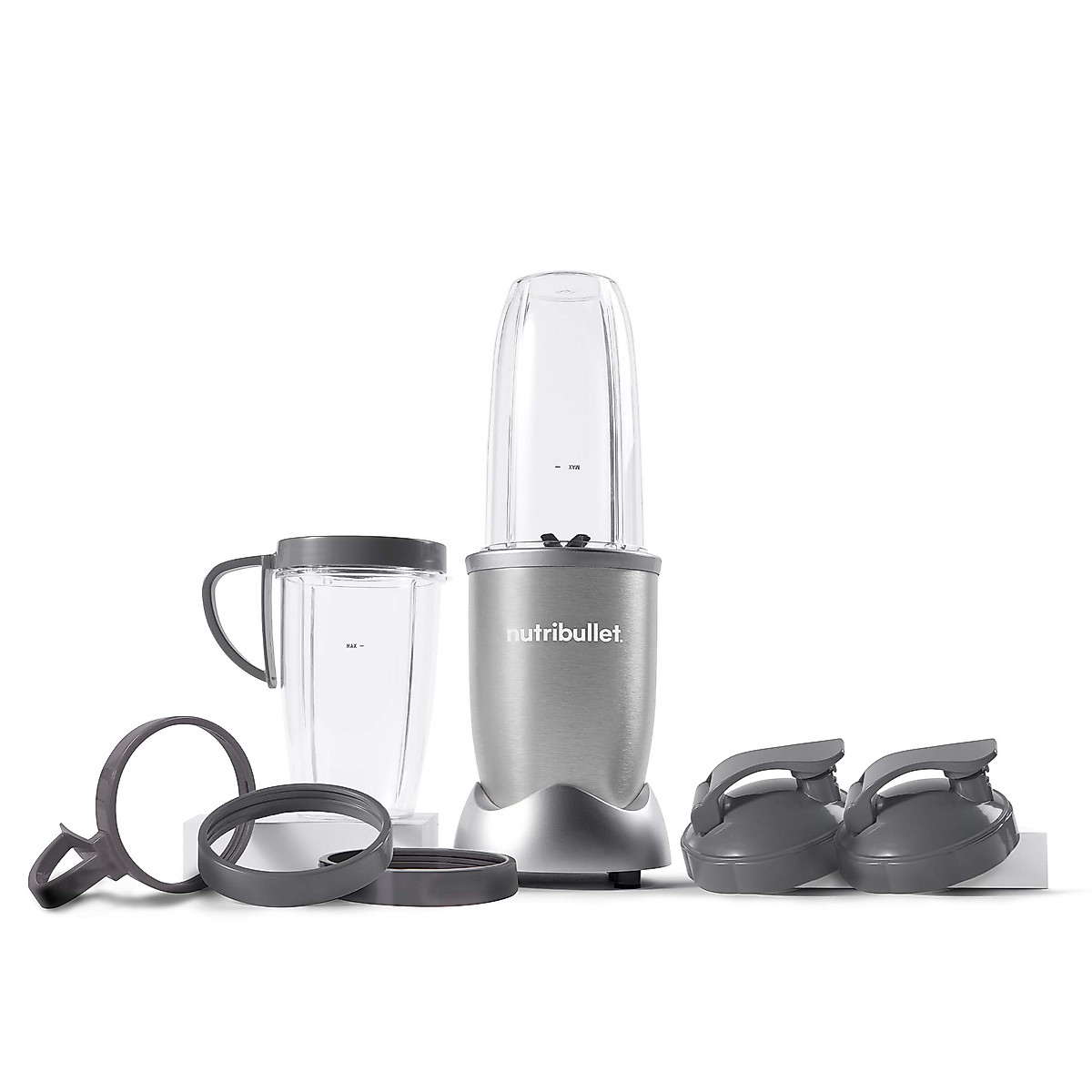 NutriBullet NB9-1301S Pro 13 Pcs Silver, 900W & 32 Ounce Colossal Cup with Standard Lip Ring