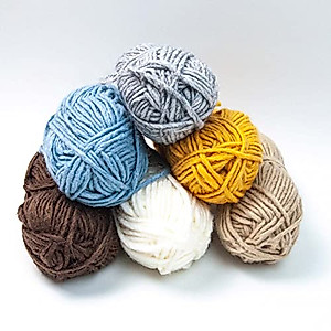 Yarn Thick Yarn Knitting Yarn Hand Knitting Wools Crochet Yarn Weave Thread DIY Sweater Yarn Hand Knitting Yarn Wools Crochet Yarn for Crocheting Yarn Milk Yarn
