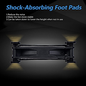 SCCCF Dual 140mm USB Speed Control Fan, 5V Portable Cooling Fan for Flat-Screen TV Receiver Router DVR Playstation Xbox Computer Cabinet Cooler