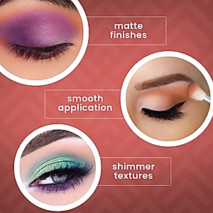 Ccolor Cosmetics Fairy Tale Eye Shadow Palette Makeup, 18 Ultra-Blendable, Vibrant Matte & Shimmer Eyeshadow - Eyeshadow Palette Set With Mirror - Long Lasting, Travel-Size Makeup Palette