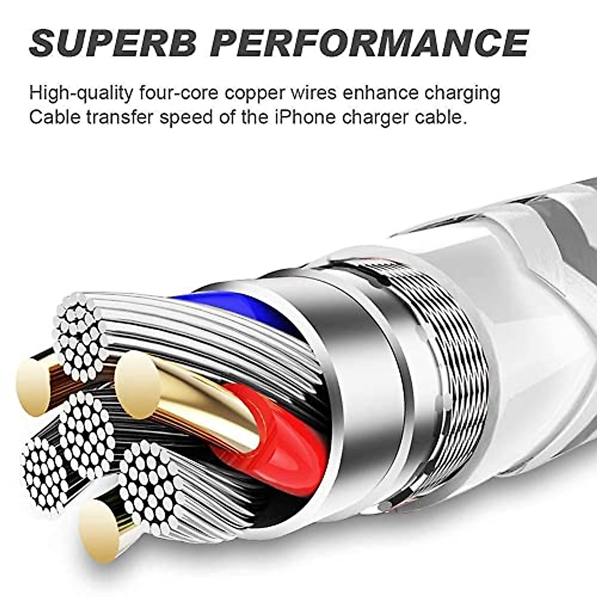 [Apple MFi Certified] 6Pack[3/3/6.1/6.1/6.1/10FT] iPhone Charger Lightning Cable Compatible iPhone 14Pro/14/13Pro/13/12Pro/12/11Pro/11/XS and More(Silver)