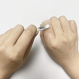 Wismee 5Pcs Makeup Spatula tool metal Set Professional Beauty Stainless Steel Cosmetics Mixer Long Metal Spatula Depotting Mixing Tool (#1+#2)