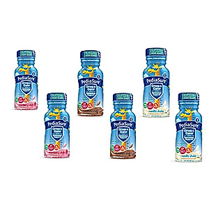 PediaSure Immune Support Kids Protein Shake Vanilla, Strawberry and Chocolate Flavors, 8 Fl Oz 6 Pack