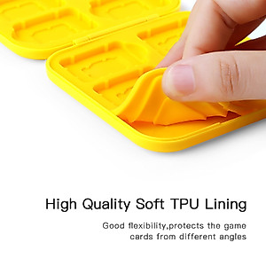 UFOPETIE Card Case for Nintendo Switch Game Card,Compatible with Nintendo Switch Case Animal Crossing Theme,Game Case for Animal Crossing Cards,for Switch Accessories-Thumb Grip 2PCS-Fishing Break