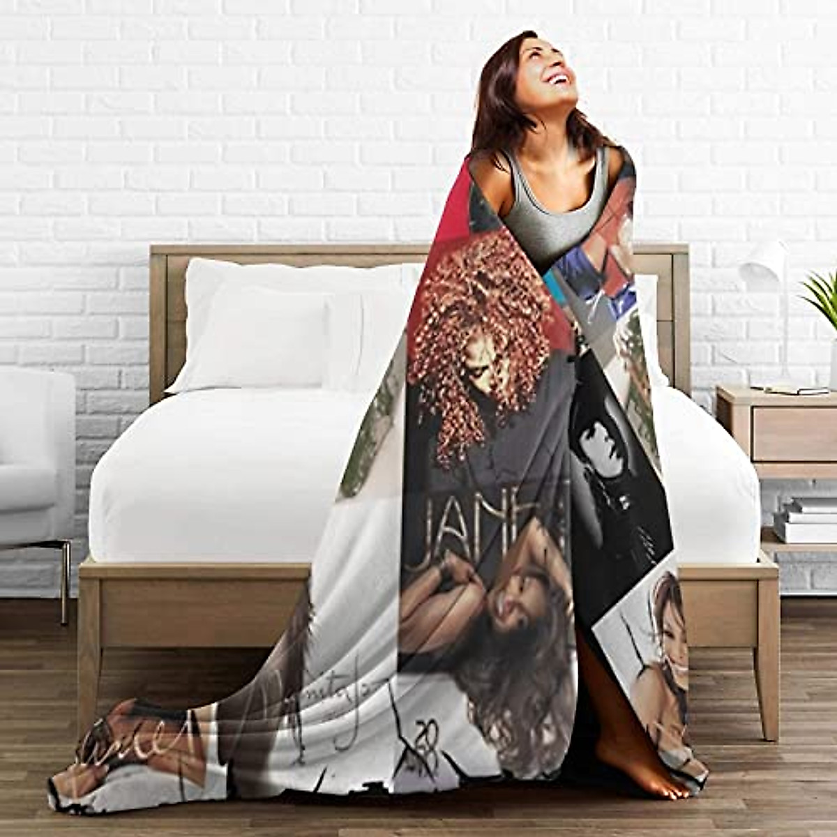 American Janet Singer Jack-Son Blankets Throw Blanket,Nice Fleece Blankets and Throws for Couch, Quality Blanket Air Conditioned Blanket 80"X60"