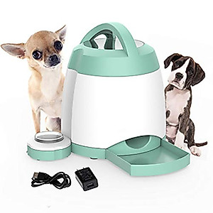 ZZK Smart Feeder Dog Button Portable Automatic Feeder ABS Smart Treasure Hunt Toy Suitable for Cats and Dogs