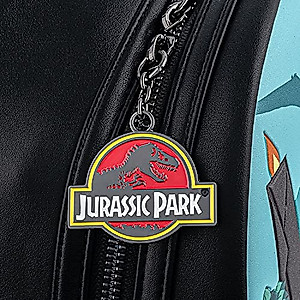 Loungefly POP Jurassic Park Gates Womens Double Strap Shoulder Bag Purse,One Size, Multi