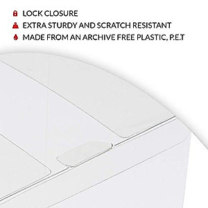 Game Boy Clear Plastic Box Protector - 25 Pieces for Sleeve Storage Box Video Game Display Cart Case Crystal Clear – Scratch Resistant