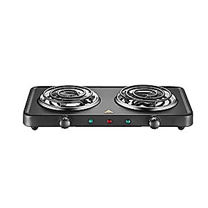 Salton HP1941 Electric Cooktop, 2.9"x10.6", Black