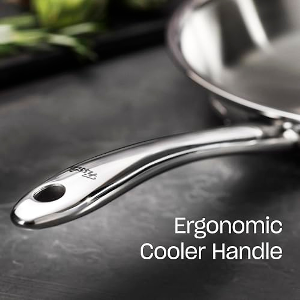 Fissler M5 Pro-Ply 5-ply Stainless Steel Frying Pan, 10 Inch