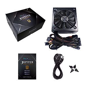 Apevia JUPITER800W Jupiter 800W 80 Plus Bronze Certified Active PFC ATX Gaming Power Supply, Supports Dual/Quad Core CPUs, SLI/Crossfire/Haswell