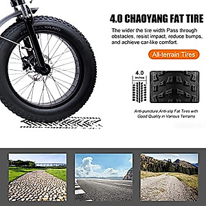 LEONX PASELEC Electric Bikes for Adults 20'' Folding Electric Bicycle,Hydraulic Brakes,48V 12ah 750W Motor Ebike Fat Tire Mountain e-Bike,Full Suspension, 9 Gears Cycle for Men Women (Black)