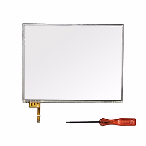 lenboes Front Outer Panel Touch Screen Digitizer Repair Replacement Glass Lens (NO LCD Screen) with Y-tool for Nintendo 3DS XL LL Console (NOT for New 3DS XL LL 2015)