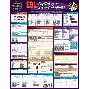 ESL - English as a Second Language: a QuickStudy Laminated Reference Guide (QuickStudy Academic)