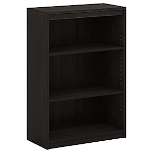 Furinno Gruen 3-Tier Bookcases, Espresso
