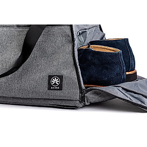 ACRO 3 in 1 Sports/Travel Duffle Bag for Men & Women/Back Pack/Lap TOP Compartment/Water Resistant/Wet Pocket & Shoes Compartment 40L,Grey, Grey