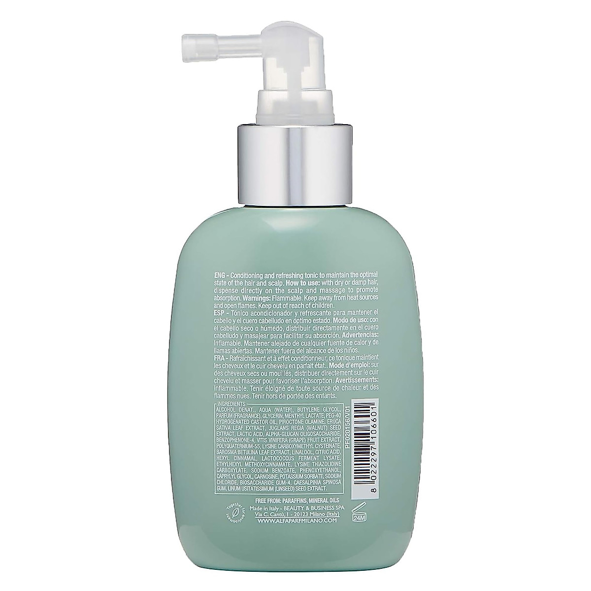 Alfaparf Milano Semi Di Lino Scalp Renew Energizing Tonic for Thinning Hair - Scalp Treatment for Hair Loss & Regrowth - Strengthens and Stimulates Hair Fiber - Professional Salon Quality (4.23 Fl Oz)