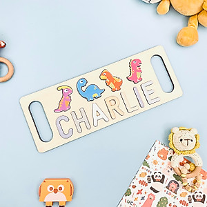 Name Puzzle for Kids Personalized, Custom Name Puzzle for Toddlers 1-3, 1st Birthday Gifts for Girl and Boy, Montessori Learning Toddler Toy, Baby Puzzles 12-18 Months…