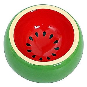 Hamster Food Bowl Ceramic Prevent Being Tipped Over Small Animal Water Dish for Guinea Pig Rodent Gerbil Cavy Hedgehog Feeding Bowl