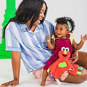 Bright Starts Sesame Street Snuggles with Elmo Baby's First Soothing Blanket, Ages 0-12 Months