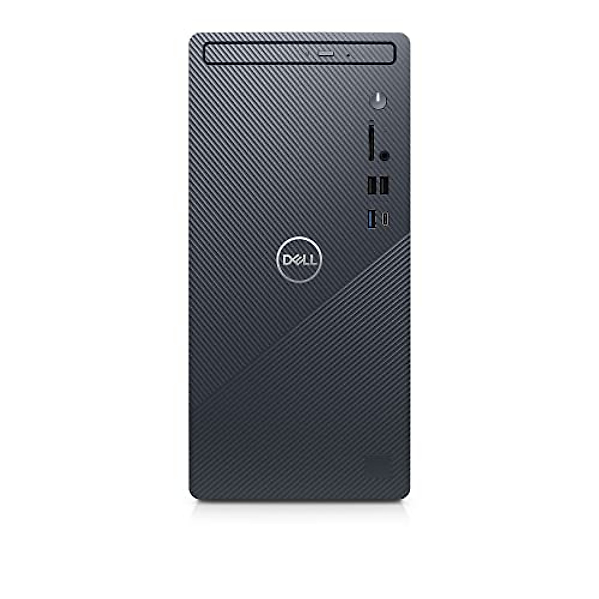 Dell Inspiron 3910 Desktop Computer Tower - 12th Gen Intel Core i5-12400, 16GB DDR4 RAM, 256GB SSD + 1TB HDD, Intel UHD Graphics 730, WiFi 6, HDMI, Bluetooth, USB-C, Windows 11 Home - Blue