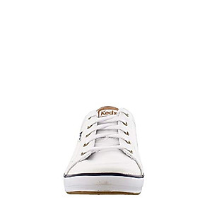 Keds Center Lace Up, Sneaker Womens, White Chambray, 7 Medium