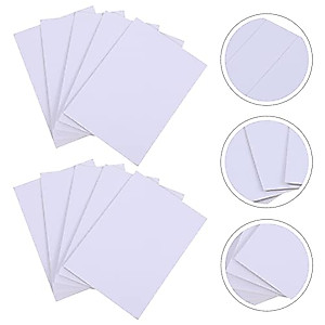 EXCEART Pre-Cut Picture Mat 20Pcs White Picture Mat Pre Cut Display Photo Frame Mat Cutting Mat Board for Photo Picture Artwork Opening Mat