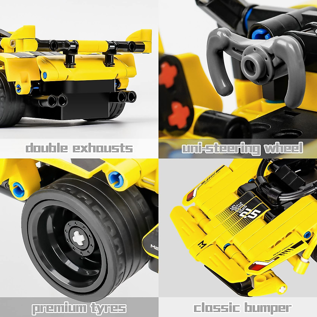 PREPOP Race Car Building Toys for 6-10 8-12 Year Old Boys - Christmas Birthday Gifts for Kids, 2in1 STEM Remote Control Building Kit for Age 6 7 8 9 10 11 12+