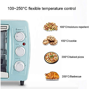 19L Oven,Adjustable Temperature 0-250℃ and 60-Minute Timer Three-Layer Baking Position Household Baking Electric Oven