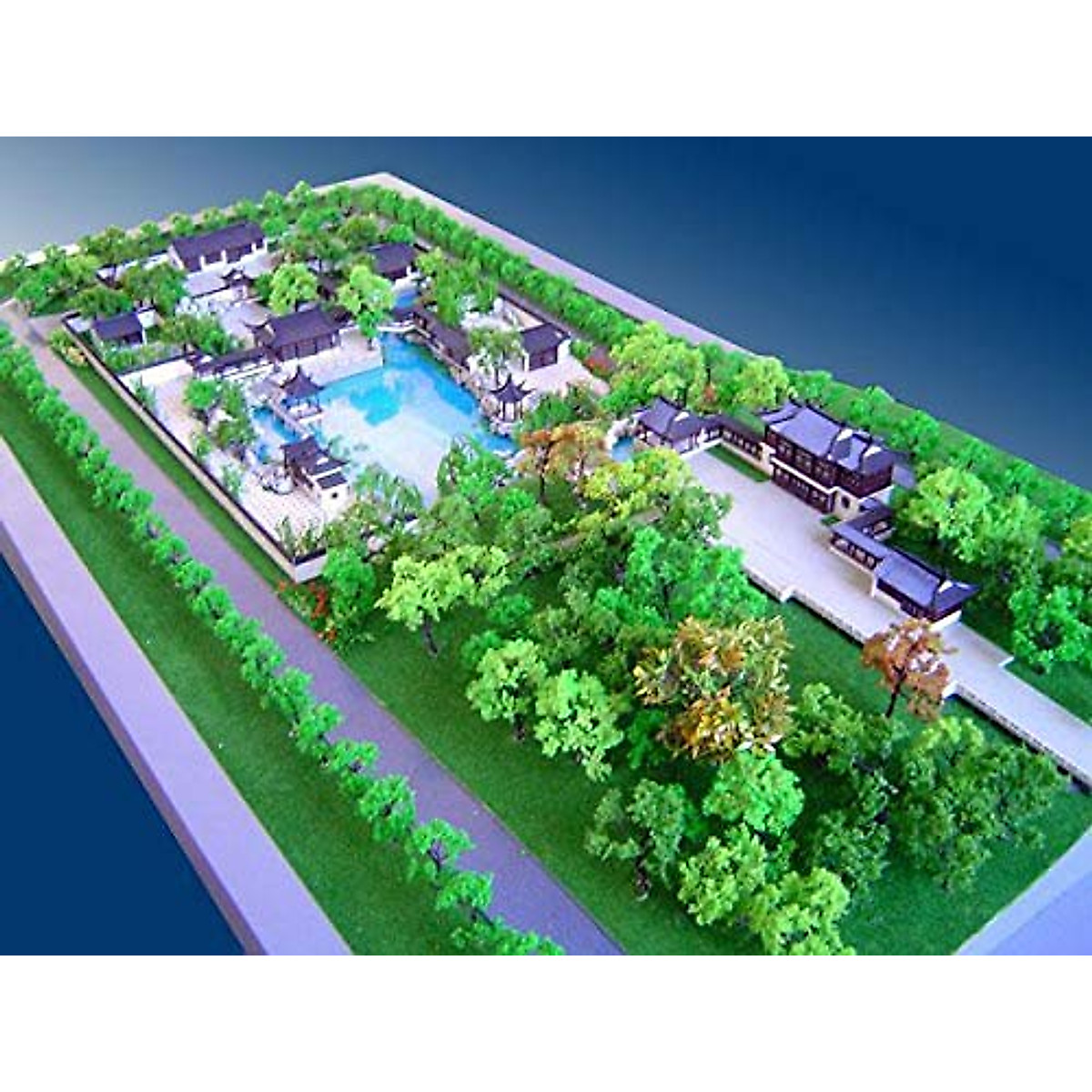 MOMOONNON 36 Pieces Model Trees 1.36-6 inch Mixed Model Tree Train Scenery Architecture Trees Fake Trees for DIY Crafts, Building Model, Scenery Landscape Natural Green