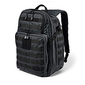 5.11 Tactical Backpack, Rush 24 2.0, Military Molle Pack, CCW with Multiple Compartments, 37 Liter, Medium, Style 56563, Double Tap