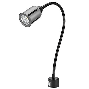 Hyuduo LED Lamp with Magnetic Base, 12W Long Flexible Gooseneck Desk Work Lamp, Sewing Machine Light for Workbench, Metal Lathe, Drill Press