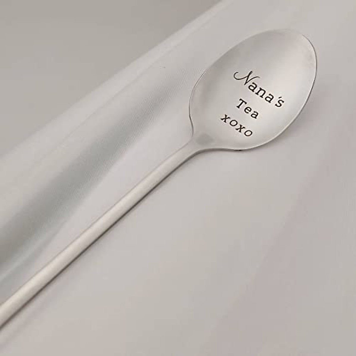 Gifts for Grandma Grandmother from Grandson Granddaughter Nana's Tea Xoxo Spoon for Grandmother Grandmom Tea Spoons for Best Grandmas Nana Gigi Birthday Mother's Day Gift