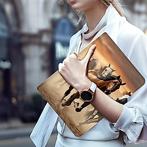 Case for Galaxy Tab S7 FE 5G/S8 Plus/S7 Plus 12.4" Tablet PU Leather Slim Lightweight Cover with Auto Wake/Sleep Case for Samsung Tab S7 FE 2021/S8+ 2022/S7+ 2020,Mountain Abstract Watercolor Art